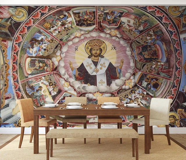 3D JESUS STATUE 453 Wallpaper Mural Paper Wall Print Indoor Murals CA ...