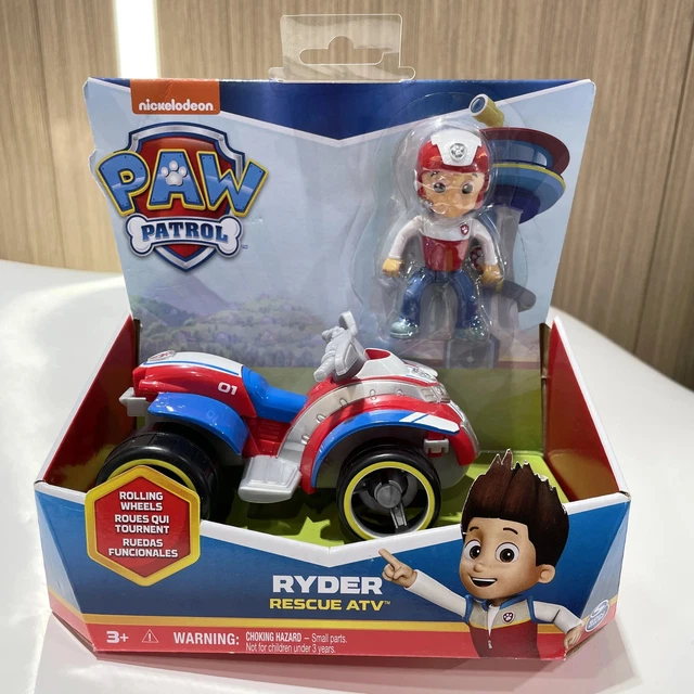 PAW PATROL, RYDER’S Rescue ATV, Toy Vehicle with Collectible Action ...