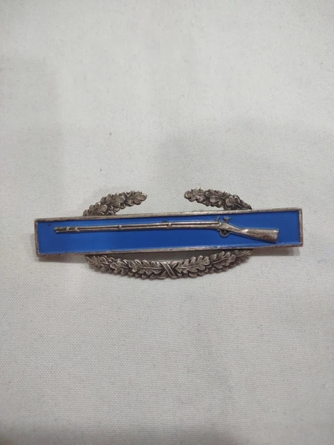 COMBAT INFANTRY BADGE Sterling Silver Army CIB Uniform Insignia Rifle ...