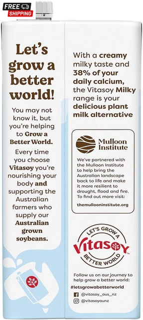 VITASOY MILKY LITE Long Life Soy Milk, 1 Litre (Pack of 12) $27.34 ...
