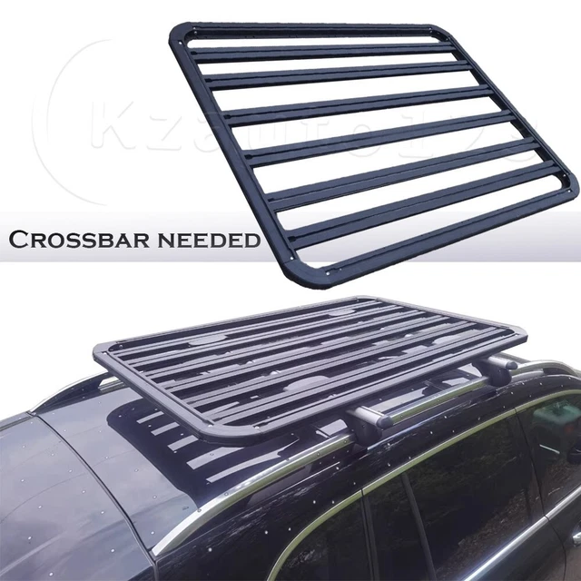 ALUMINUM ROOFTOP PLATFORM Rack Cargo System 78"*39" Universal Flat Roof ...