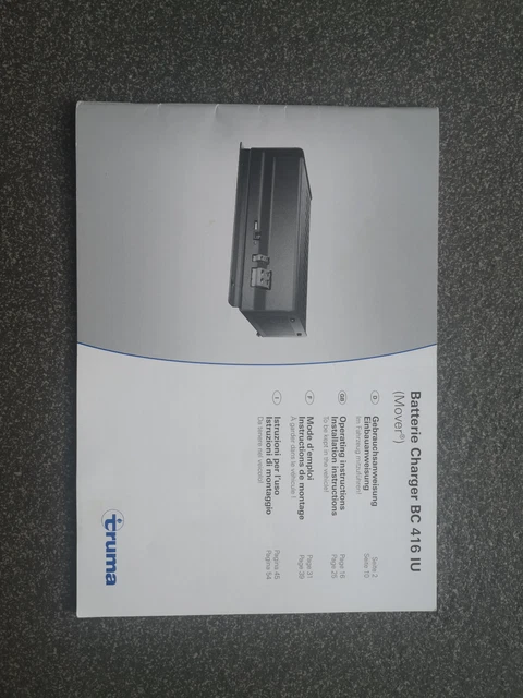 TRUMA BATTERIE CHARGER BC 416 IU EUR 30,00 - PicClick DE