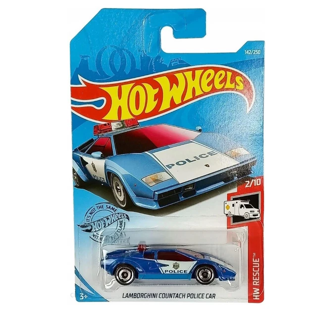 HOT WHEELS DIE-CAST Vehicle Lamborghini Countach Police Car £6.99 ...