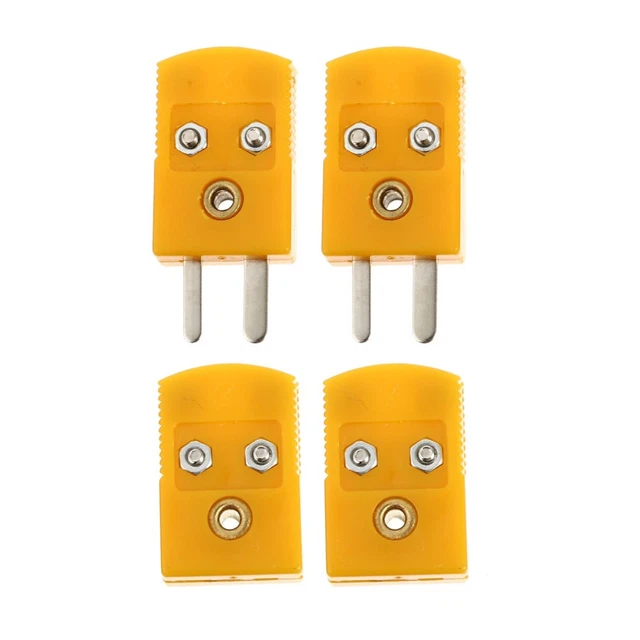 4 PCS THERMOCOUPLE Outlet K Type Electrical Connectors Wire Plug $17.45 ...