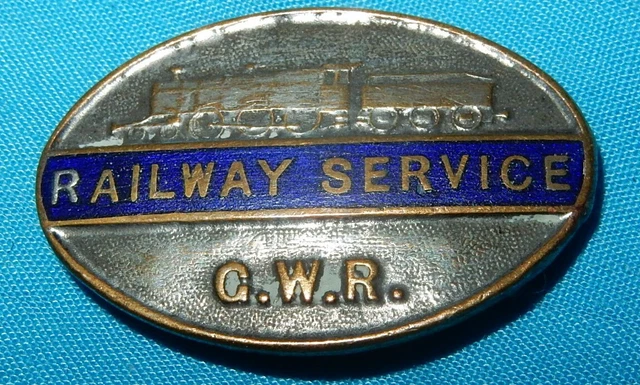 WW2 GWR WAR RAIL SERVICE BADGE GREAT WESTERN RAILWAY WORLD WAR II No J ...
