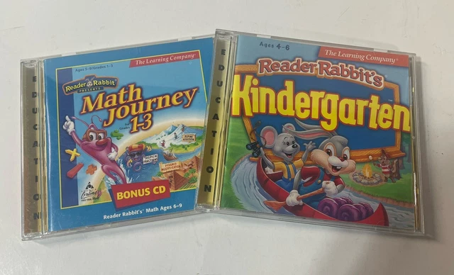 READER RABBITS KINDERGARTEN & Math The Reading Journey Lot PC Game ...