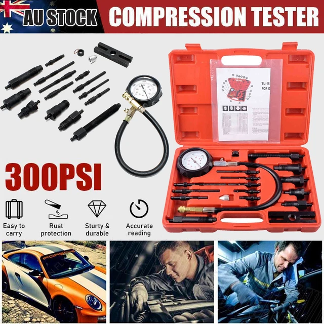 DIESEL ENGINE COMPRESSION Tester Tool Engine Cylinder Test Testing ...