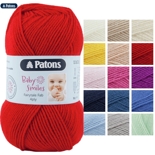 PATONS BABY SMILES Fairytale Fab 4 Ply Wool 50g - Knitting Yarn - All ...