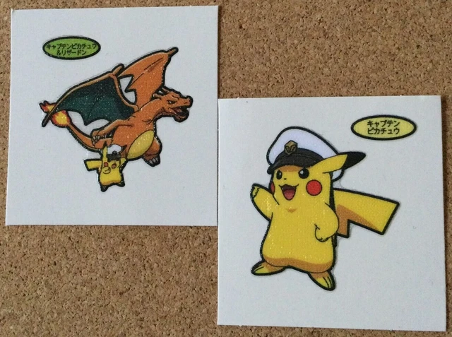 CAPTAIN PIKACHU POKEMON Sticker Daiichi bread Pan Deco Chara Japan 202 ...