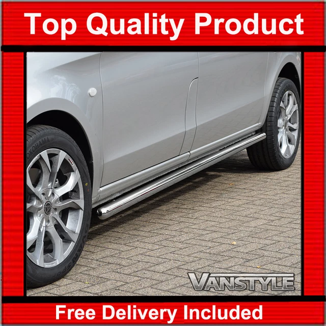 FITS MERCEDES VITO V-Klasse W447 Extra Long Xlwb Polished S.steel Side ...