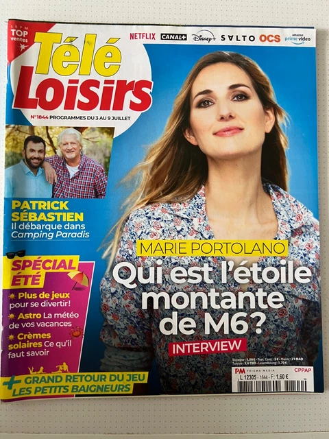 TÉLÉ LOISIRS 3/07/2021; interview Marie Portolano/ Patrick Sébastien EUR 4,50 - PicClick FR