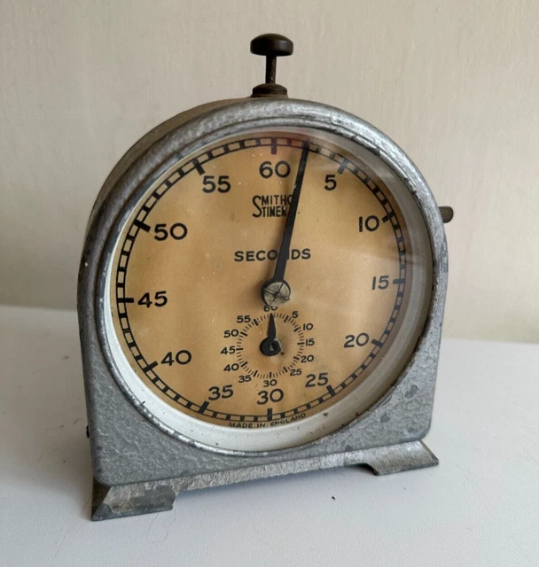 WW2 RAF TIME Clock Smiths Metal Cased Original Raf Scampton £85.00 ...