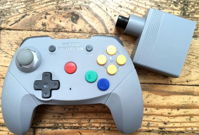 MANETTE + DONGLE Sans Fil Retro Fighters Pour Console Nintendo 64 N64 ...