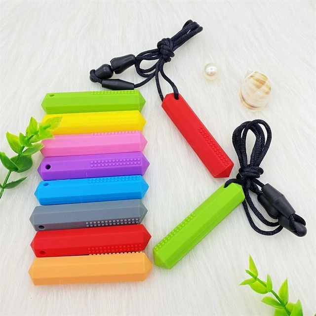 AUTISM ADHD BITING Teething Toys Sensory Chew Chewy Pendant Teether ...