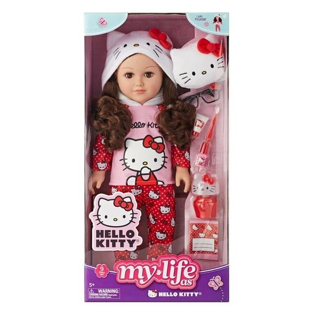 MY LIFE AS Hello Kitty Poseable 18 in Doll, Brunette, New $64.49 - PicClick