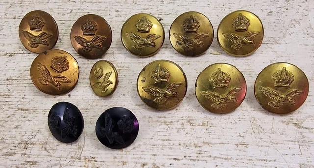 WW2 RAF ROYAL Air Force Buttons X12 £7.99 - PicClick UK