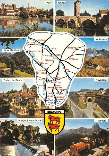 BR42649 BEARN MAP cartes geographiques EUR 7,01 - PicClick FR