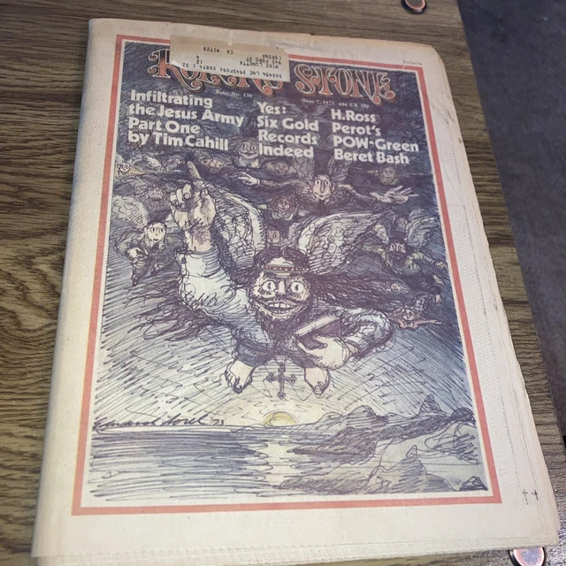 ROLLING STONE MAGAZINE June 7, 1973 Jesus Army; YES; H Ross perot £11. ...