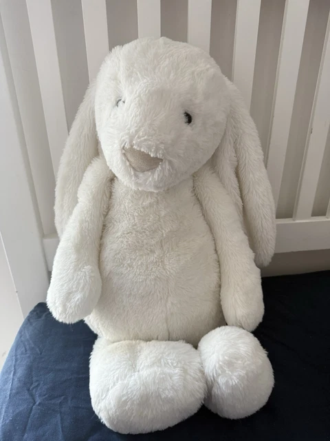 JELLYCAT CREAM WHITE Large Bashful Bunny £94.32 - PicClick UK