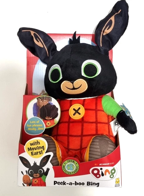 BING PEEK A Boo Interactive Talking BING Bunny Soft Plush Toy with ...