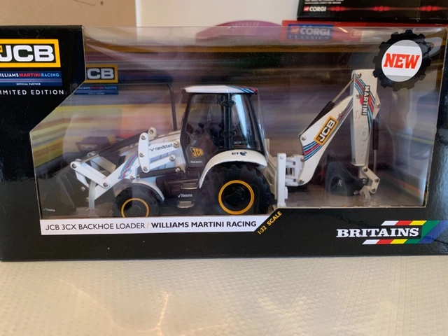 BRITAINS JCB 3CX WILLIAMS MARTINI RACING 1:32 scale b/n £94.95 ...