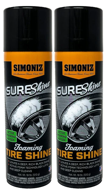 SIMONIZ SCHAUMEND REIFEN Glanz Spray, Auto & Reiniger Schaum 532ml, 2 ...