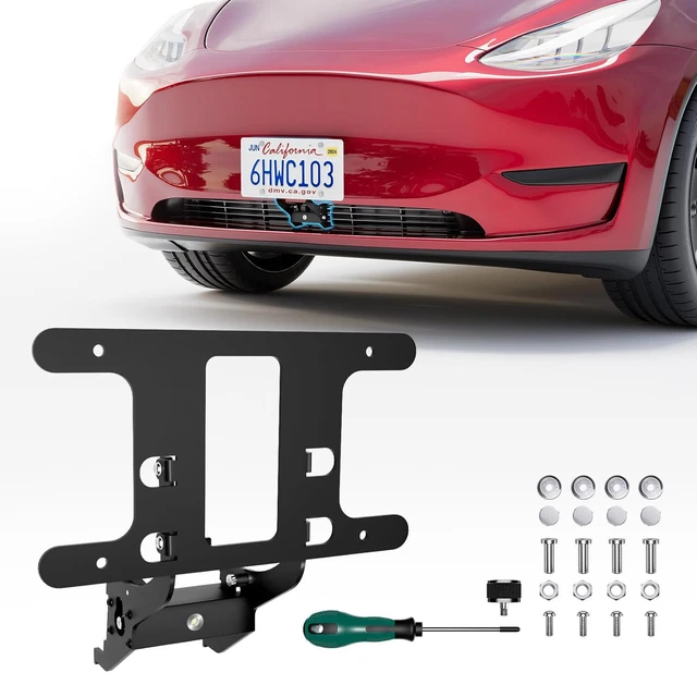 2025 FRONT LICENSE Plate Holder for Tesla Model Y/3【No Drill, Custom ...