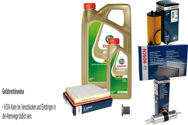BOSCH INSPECTION SET 6l Castrol EDGE 5W-30 M pour Mini Mini Cooper One ...