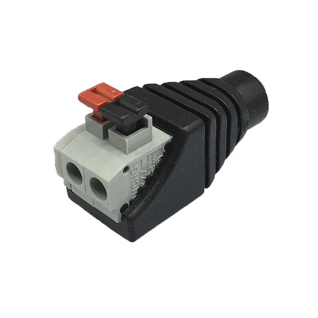 MALE FEMALE TERMINAL Connector Jack Press Plug Adapter No-Solder ...