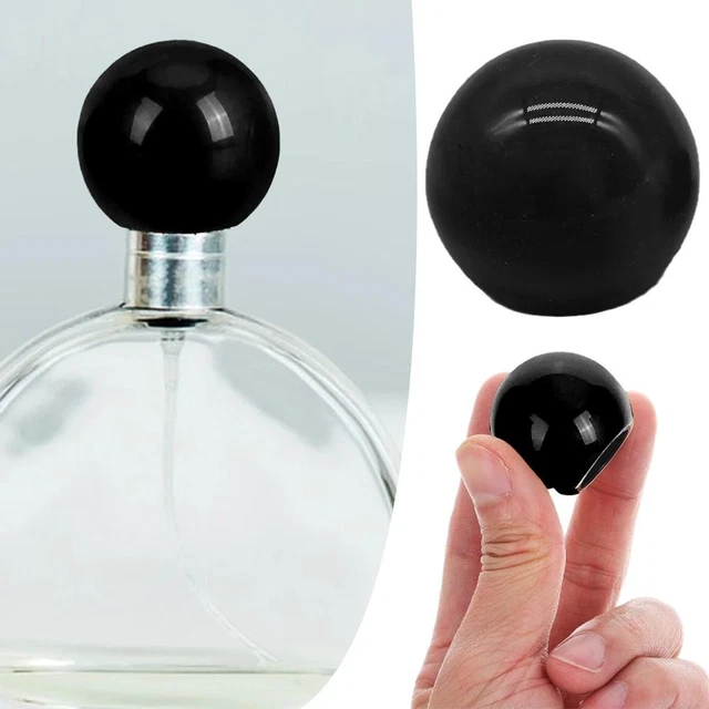 COSMETIC PERFUME BOTTLE Lid Spherical Electroplated Wooden Lid F1E9 ...