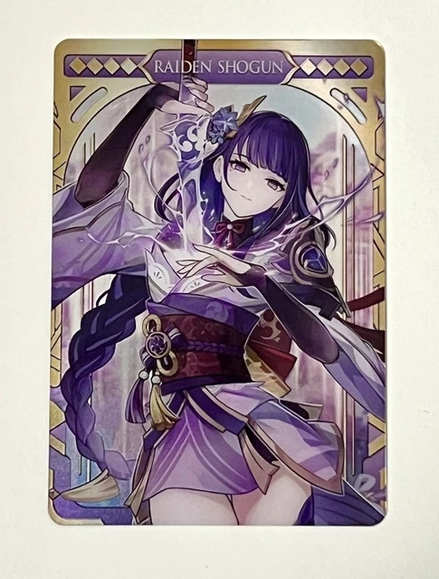 RAIDEN SHOGUN METALLIC Card Collectible - Genshin Impact | 原神 BANDAI ...