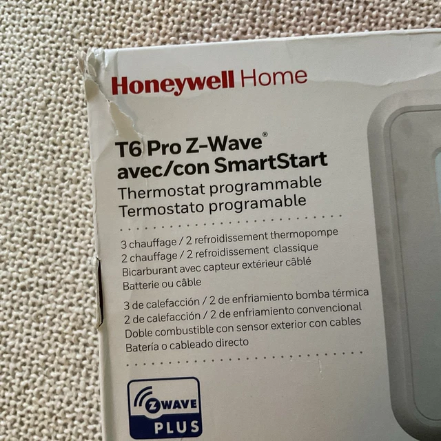 HONEYWELL T6 PRO Z-Wave SmartStart Programmable Thermostat ...