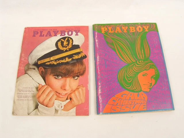 VINTAGE SWINGIN 1960'S Playboy Magazine + Centerfold - Lot of 2 - Nice Condition £8.73 - PicClick UK