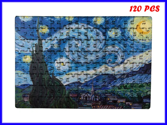 VINCENT VAN GOGH - The Starry Night Art - 120 Piece Jigsaw Puzzle $14. ...