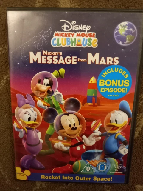 DISNEYS MICKEY MOUSE Clubhouse Mickey's Message From Mars Dvd Disney ...