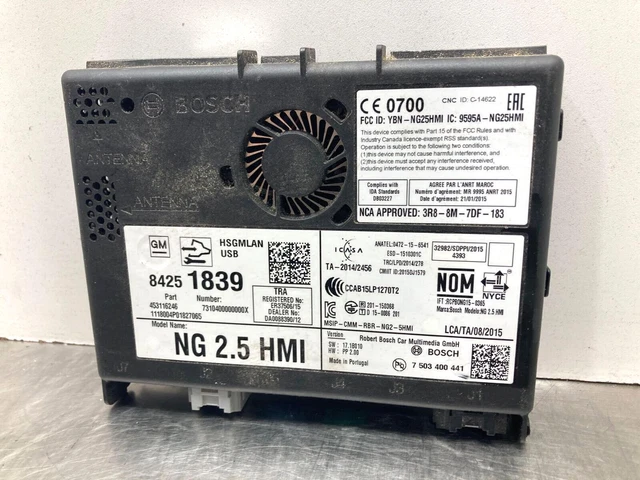 2018 BUICK REGAL Hmi Human Machine Interface Control Module Unit Oem ...