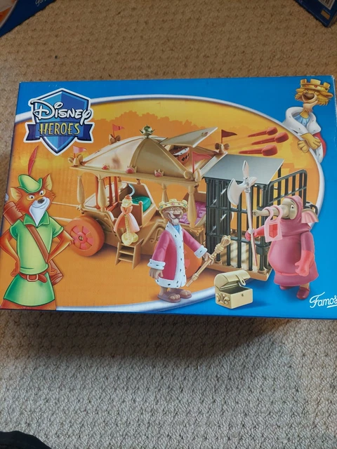 DISNEY FAMOSA Robin Hood Character Figure Prince John's Carriage Boxed ...