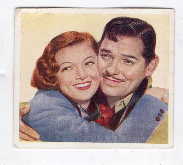FAMOUS LOVE SCENES card 1939 #32 Too Hot to Handle Clark Gable Myna Loy ...