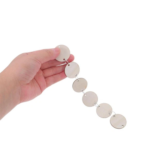 80 PCS PREDRILLED Wood Rounds for Crafts Blank Wooden Tags Burning $18. ...