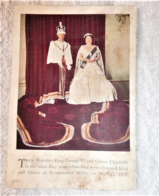 KING GEORGE VI and Queen Elizabeth in robes after Coronation May 12 ...