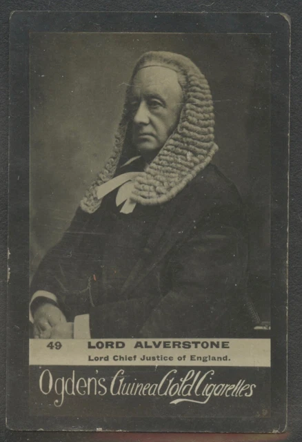 1901 SIGARETTE D'ORO Ogden's Guinea #49 Lord Alverstone EUR 1,88 ...