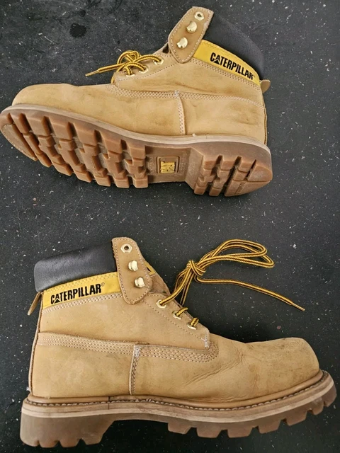 MENS CATERPILLAR COLORADO Cat Leather Ankle Hiking Boots Durable Size ...