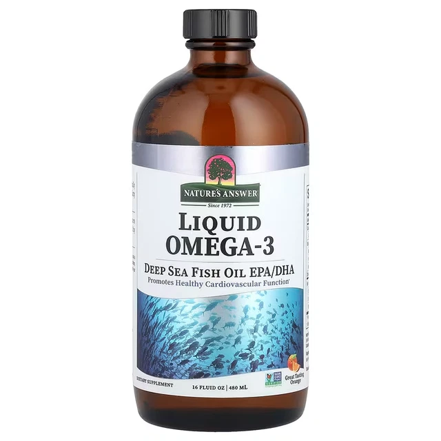 NATURE'S ANSWER, LIQUID Omega-3, DHA,16 fl oz (48, Expiry: 05/2027 £42. ...