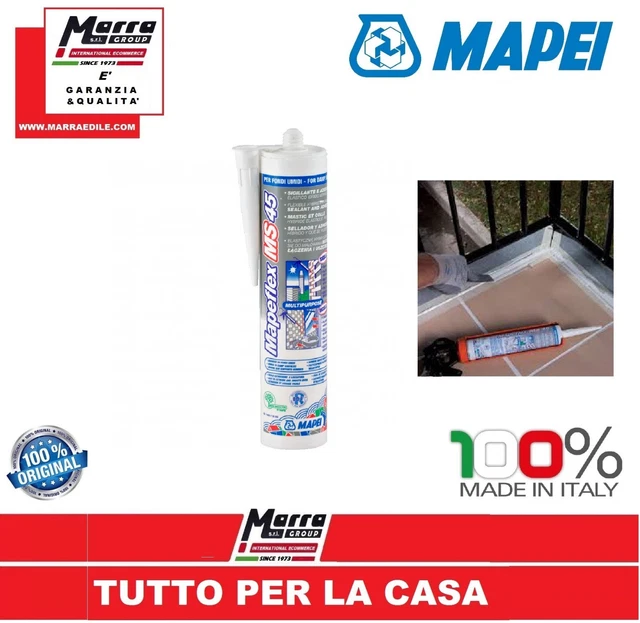 MAPEFLEX MS 45 Mapei Sigillante Adesivo Silicone Ms45 Terrazzo Bagno ...