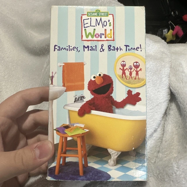 ELMOS WORLD - Families, Mail and Bath Time (VHS, 2004) Sesame Street ...