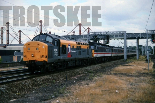 35MM SLIDE BR British Rail Diesel Loco Class 37 37201 Birmingham 1995 ...