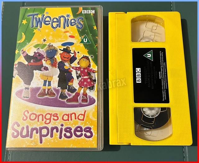 TWEENIES SONGS AND Surprises (BBC PAL VHS Cassette Tape 2001) Yellow ...