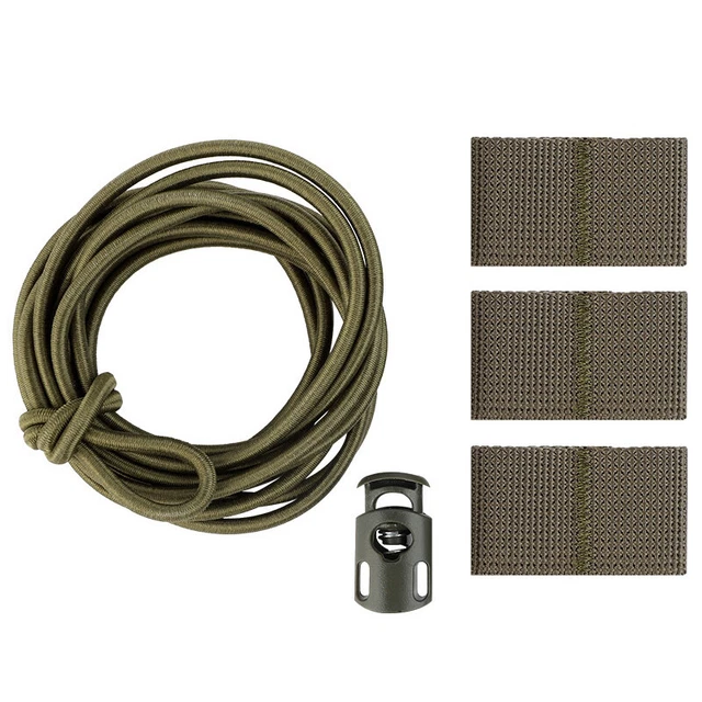 TACTICAL FLAG BUNGEE Elastic Fastener Strap Shock Cord Retention Loop C ...