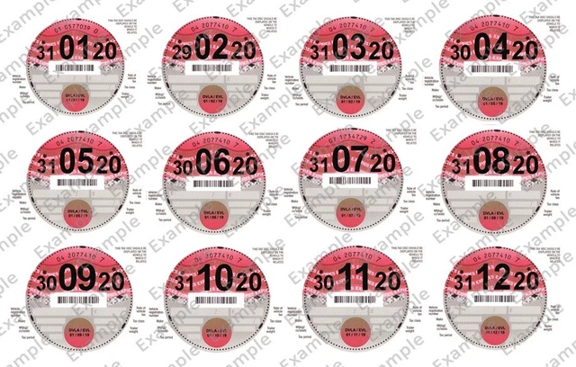 CAR TAX DISC 2026 2027 1921-2035 MOT Vehicle HGV Bus £6.52 - PicClick UK