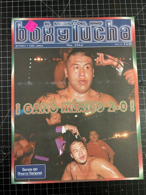RARE VINTAGE MEXICAN Magazine Box y Lucha 2002 #2562 Lucha Libre ...